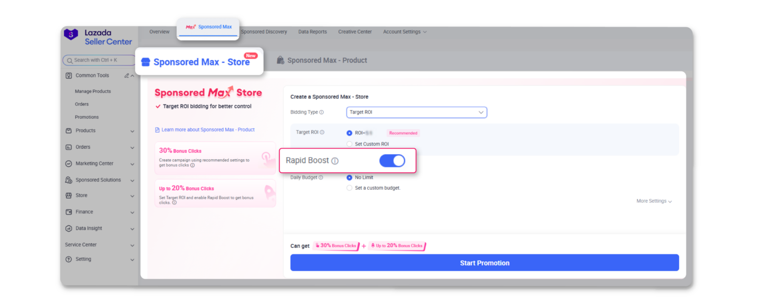 Sponsored Max: Sponsored Max - Store Rapid Boost Feature - Lazada ...